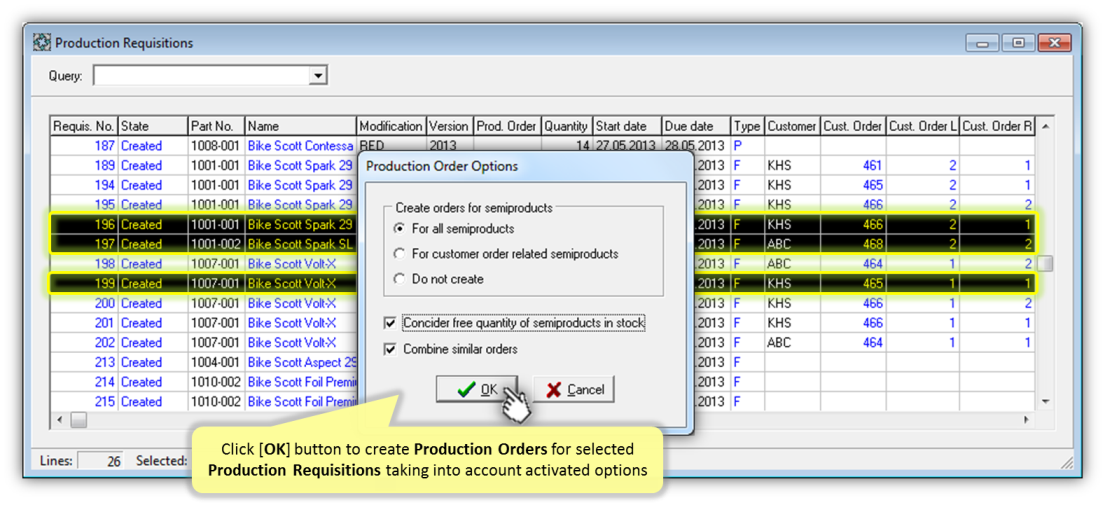 ProdMaster | How to create Production Order from Production Requisition